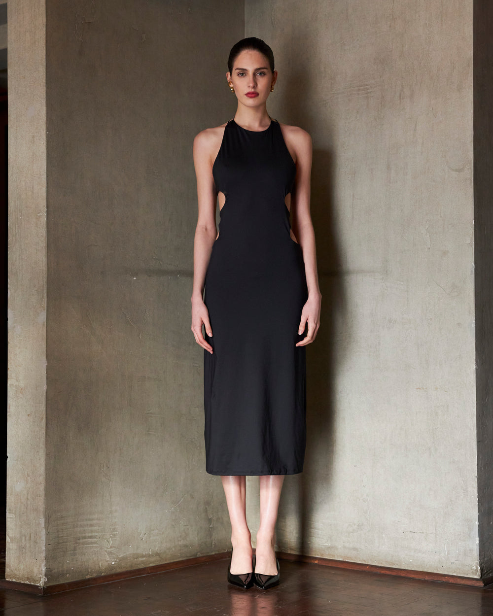 Vestido de Fiesta de Cuero Camille - AMEN